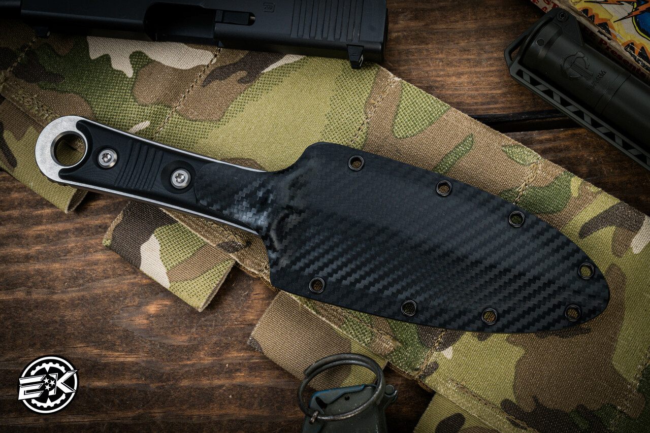 Microtechborka Blades Sbd Fixed Blade Knife Black G10 43 Stonewash