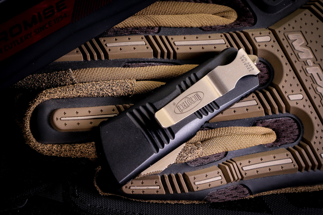 Microtech Troodon Mini Otf Automatic Cali Legal Knife Black 19