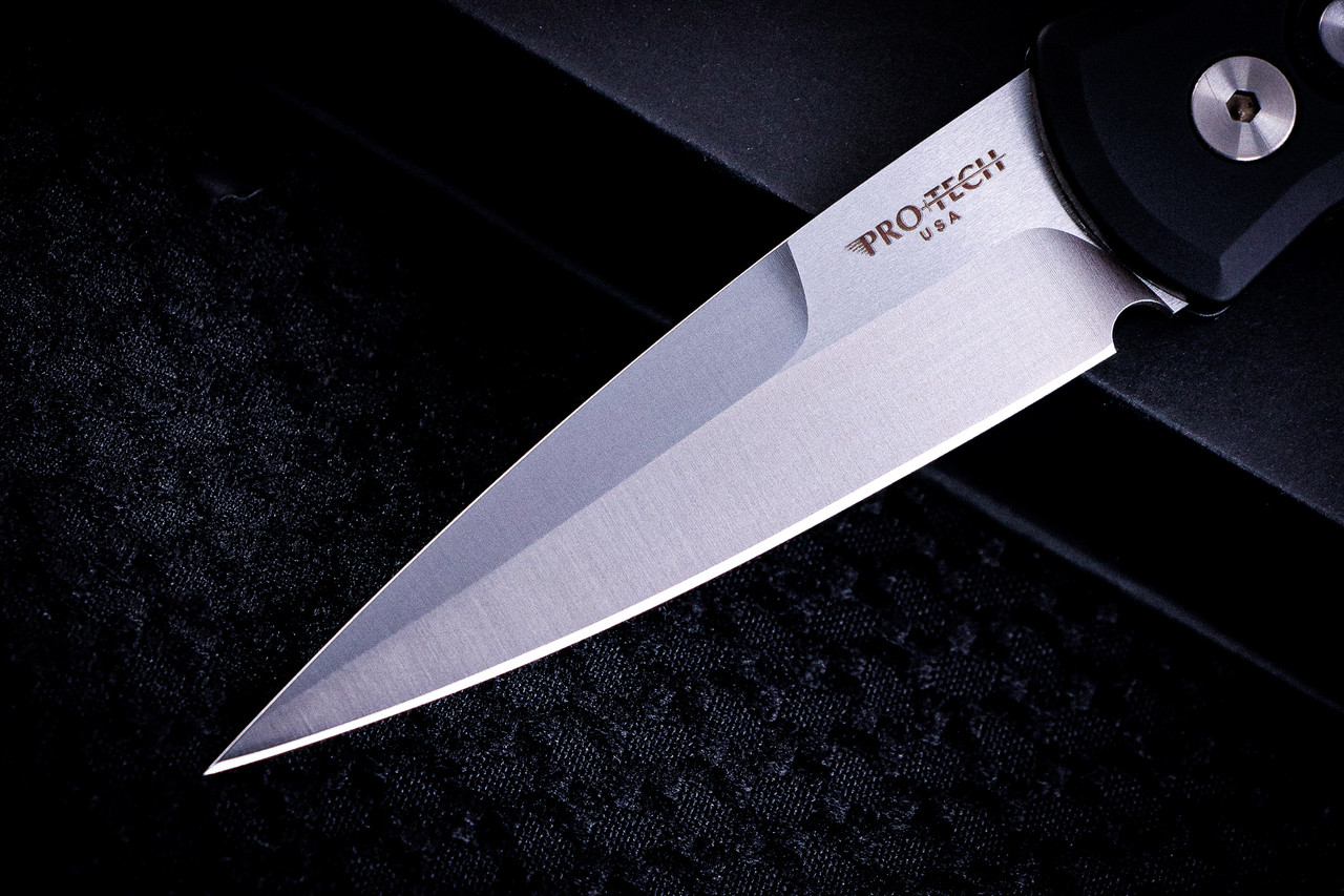 Protech Custom Godson Tuxedo Ivory Micarta Inlay Automatic Folding
