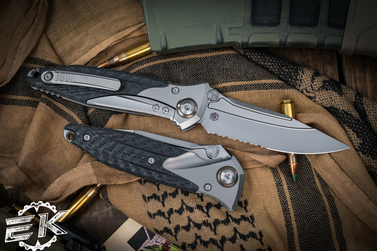Microtech Socom Bravo Manual Folding Knife Titanium/Carbon Fiber 4 ...