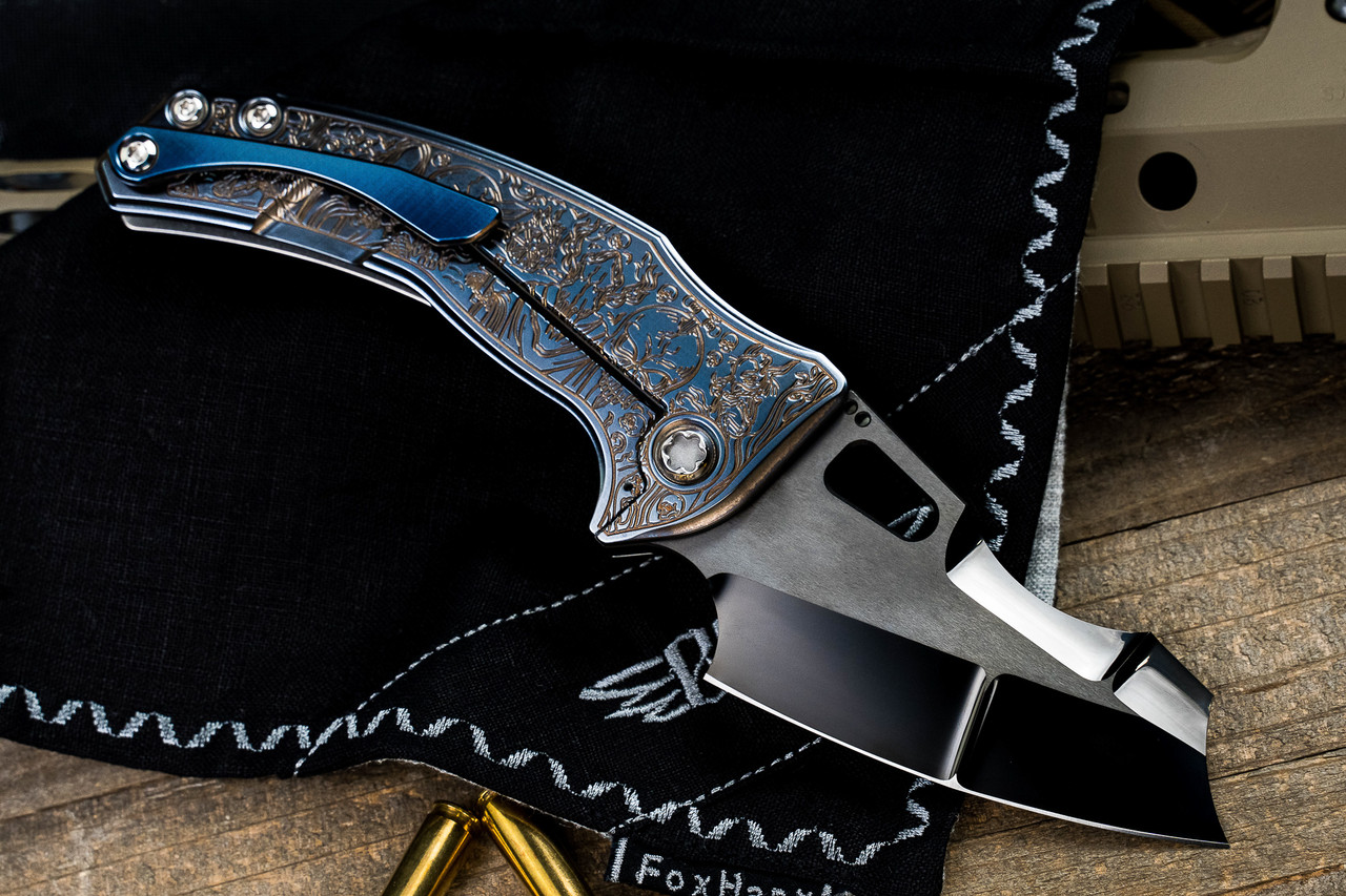 Borka Blades/Bond Knives/Marfione "Shylock" Root Beer Samhain 3.75" DLC ...