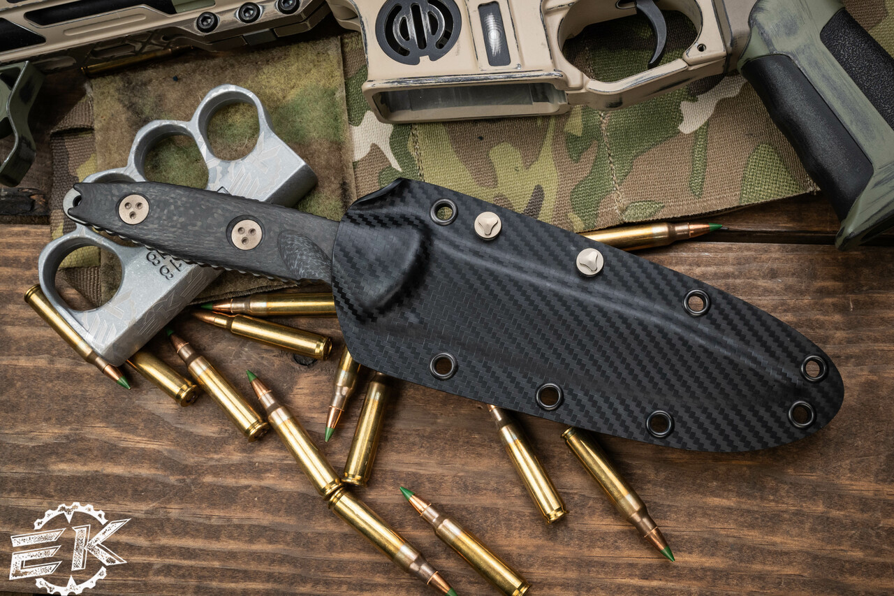 Microtech Socom Alpha Fixed Blade Knife Carbon Fiber 50 Dlc Drop
