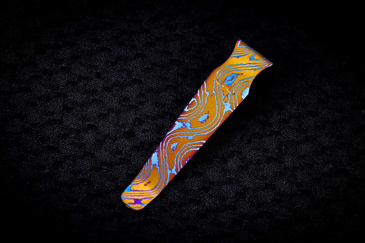 Maverick Customs Timascus Pocket Clip Mokuti BMKT3 (Fits Microtech ...
