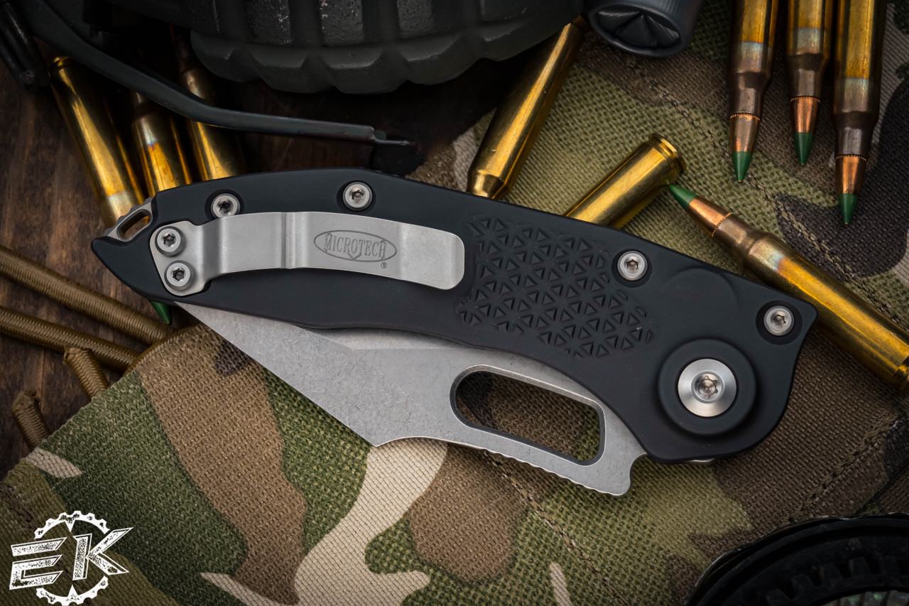 Microtechborka Blades Stitch Automatic Folding Knife 375 Stonewash