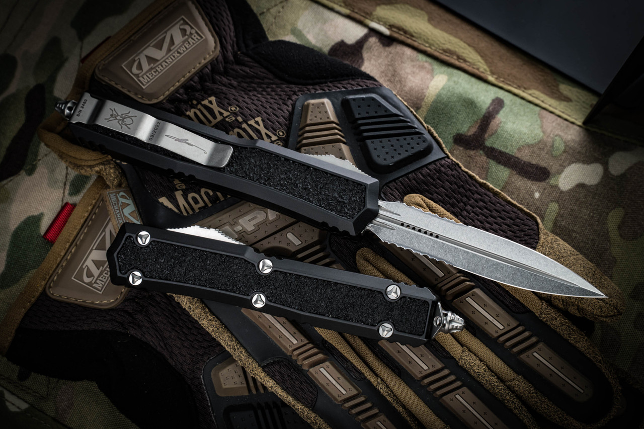Microtech Makora Otf Automatic Knife Black Nickel Boron Internals 3