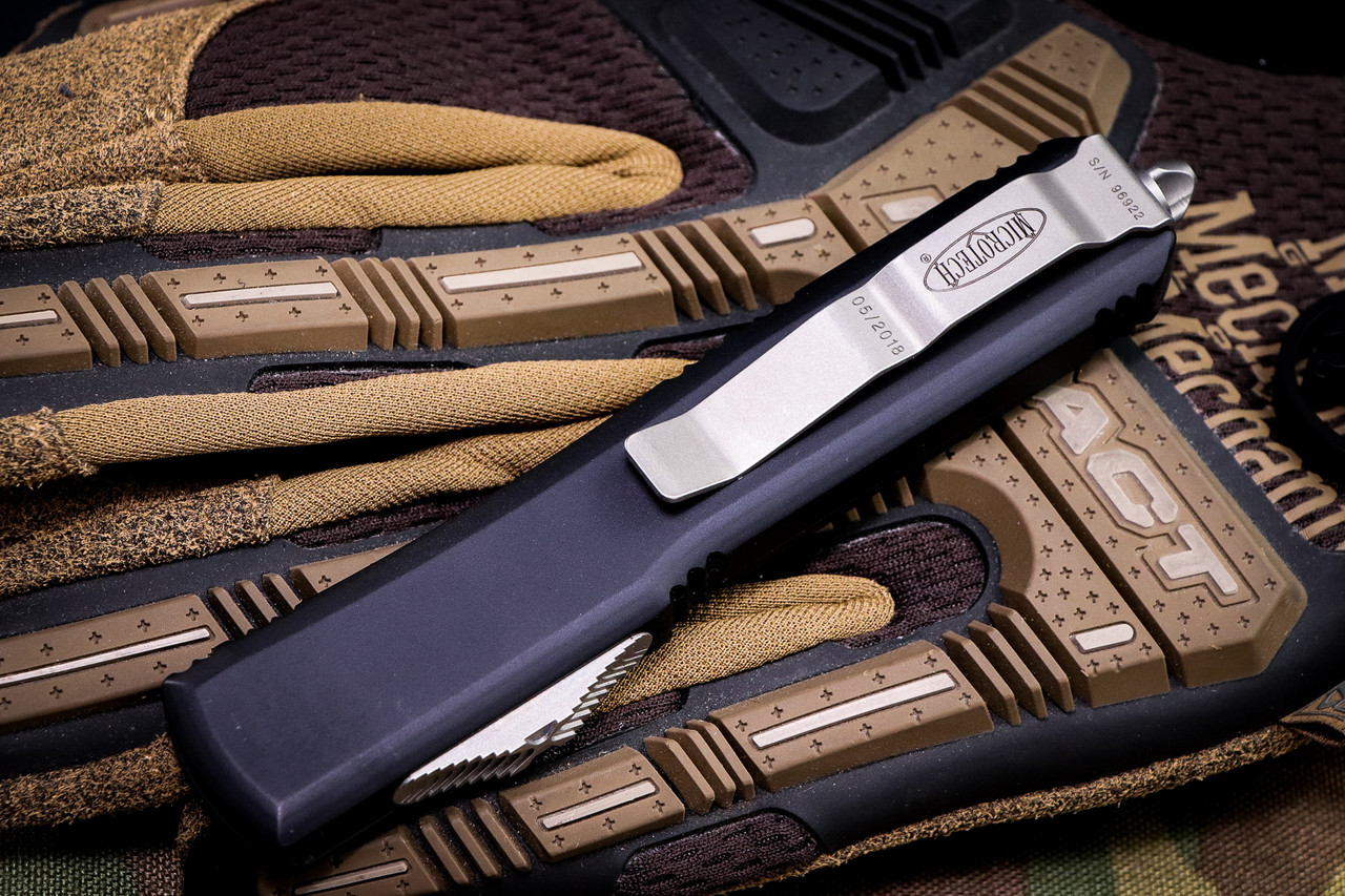 Microtech Ultratech Spartan OTF Automatic Knife 3.4" Spartan Stonewash ...