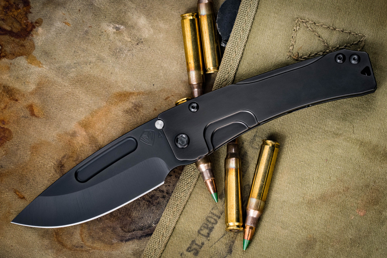 Medford Slim Midi Folding Knife PVD Black Titanium 3.25" S45VN PVD Drop ...