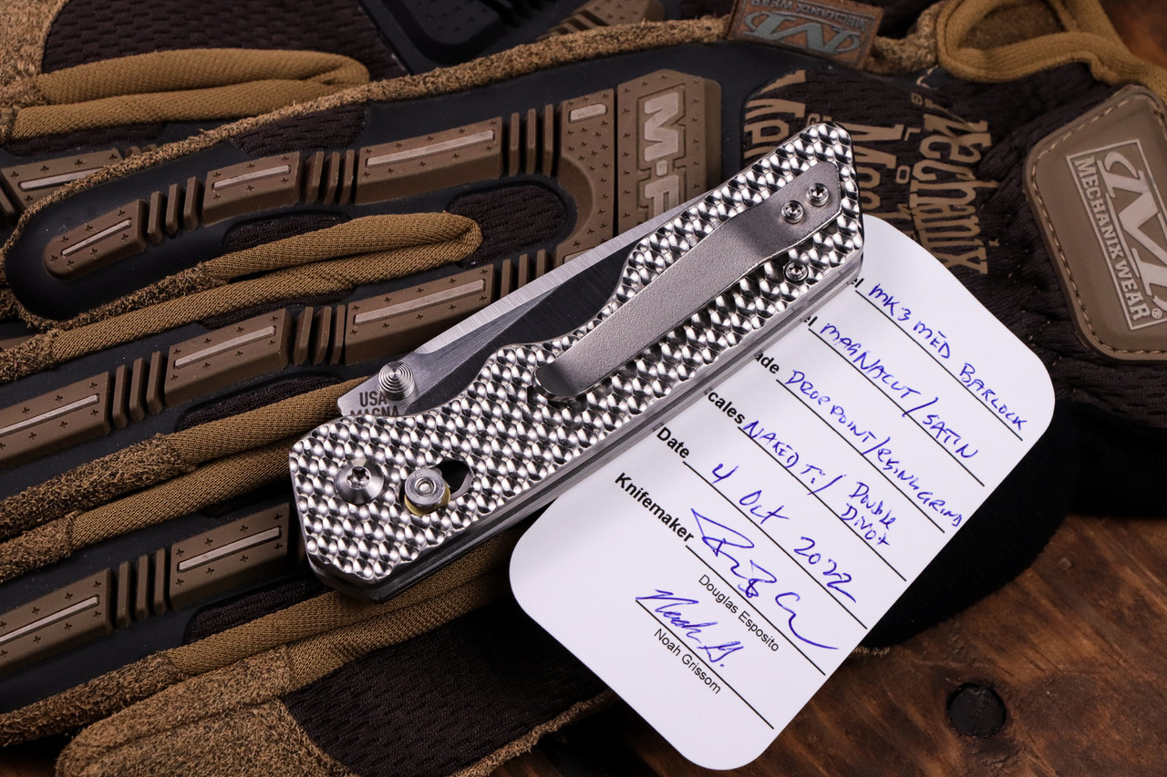 A2D Attn2Detail Mercantile Mark 3 Medium Double Divot Titanium 3" Magnacut