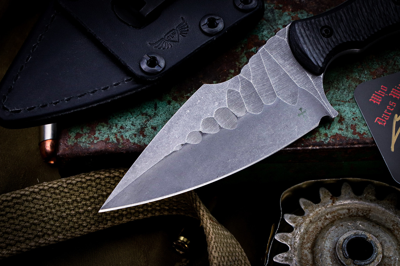 Borka Blades Sb1 Carbon Fiber Fixed Blade Knife 4 Custom Hand Ground