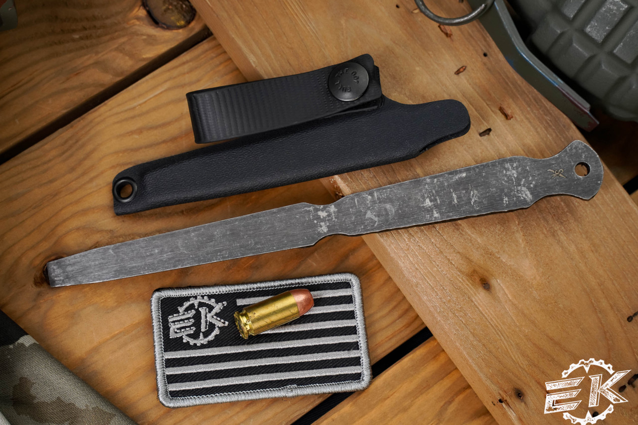 Stroup Knives Pry Tool Pry Bar 8" w/ Kydex Sheath