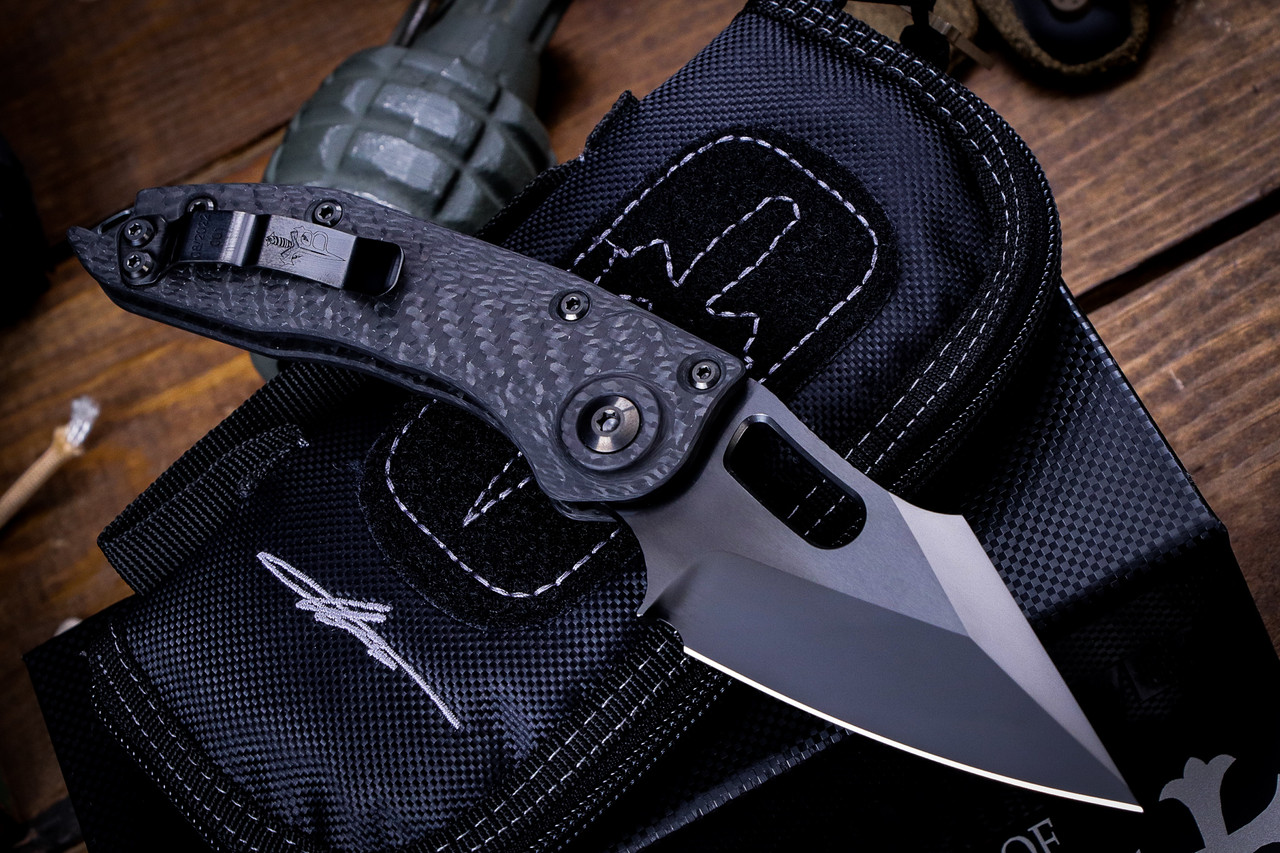 Marfione Customborka Blades Stitch Automatic Carbon Fiber 375 Dlc