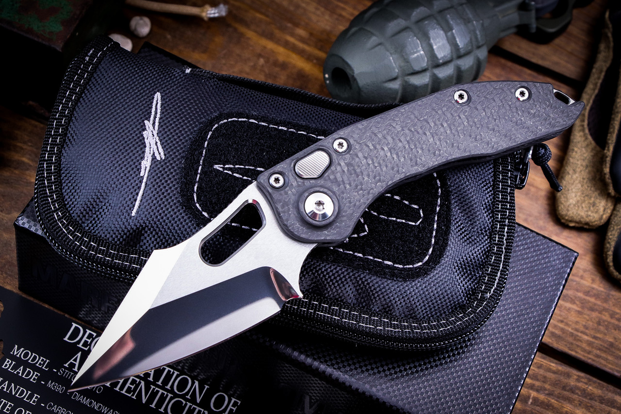 Marfione Customborka Blades Stitch Automatic Carbon Fiber 375