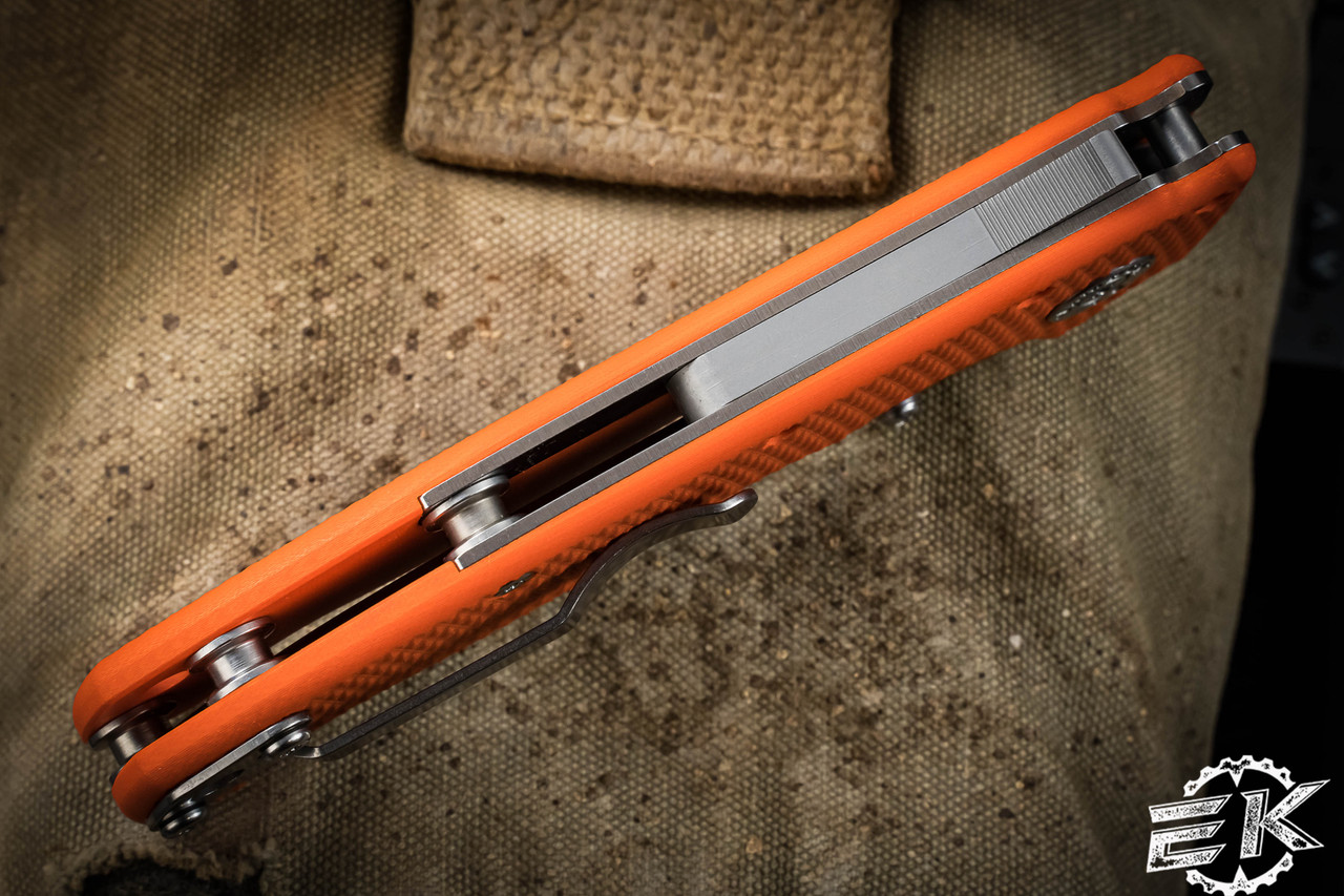 Andrew Demko Knives Custom AD-20 Orange G10 3.625 Satin