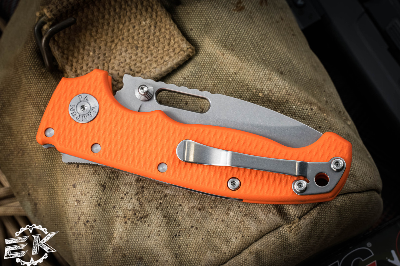 Andrew Demko Knives Custom AD-20 Orange G10 3.625 Satin