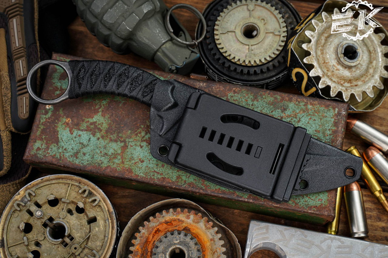 Bastinelli Knives Custom Mako Black Tsuka Wrap W Bronze Menuki 4