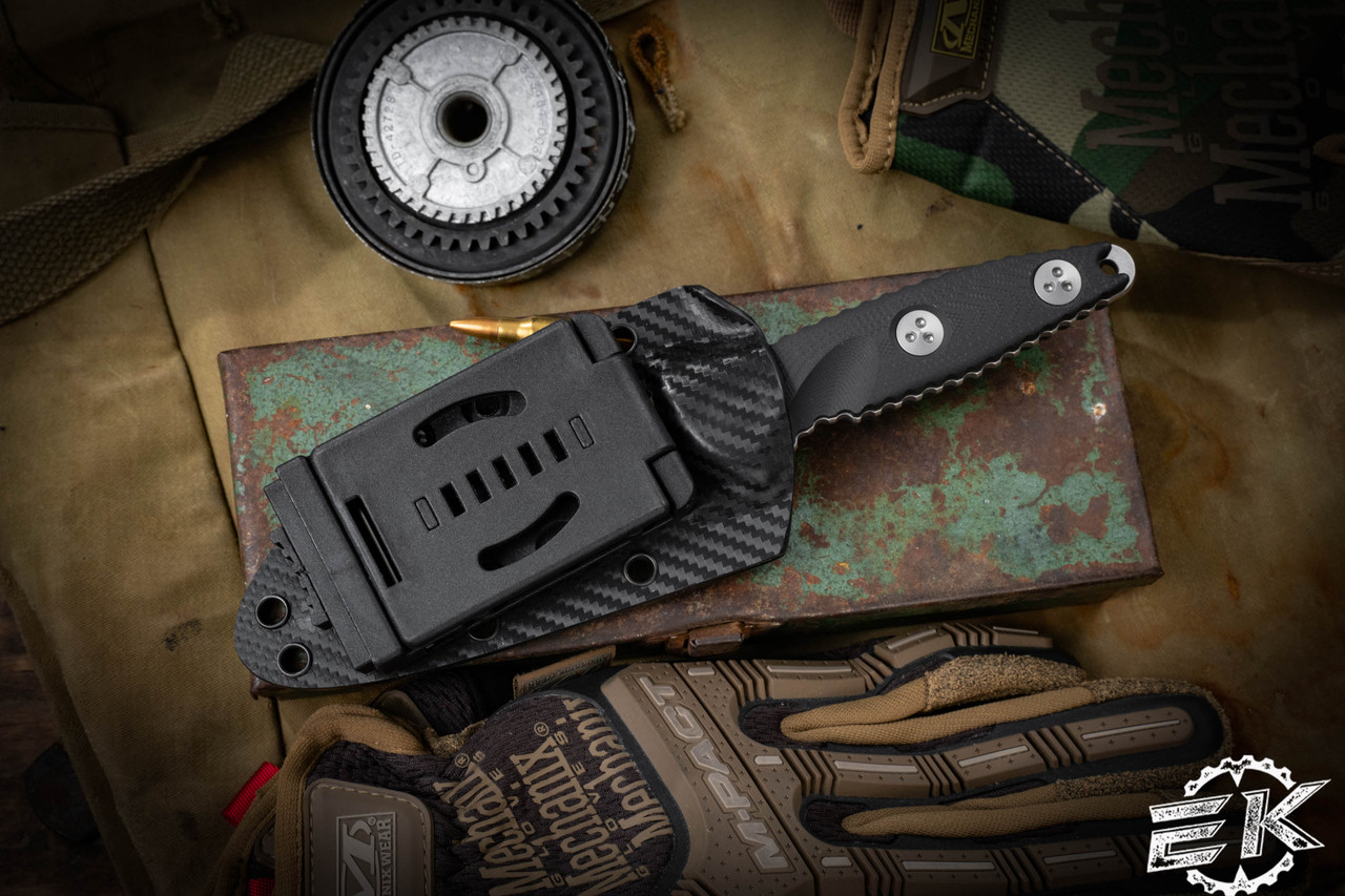 Microtech Socom Alpha Mini G10 Fixed Blade 375 Warcom Stonewash 93m 10