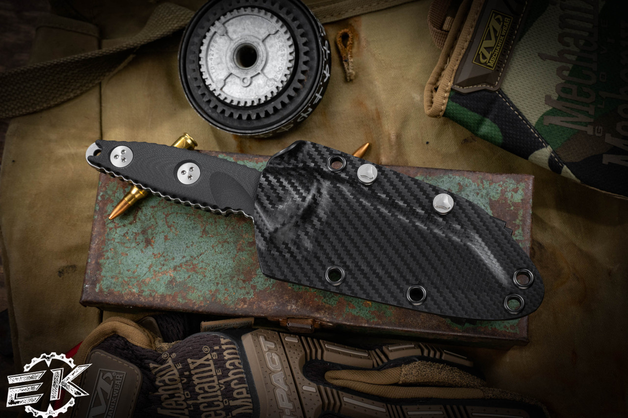 Microtech Socom Alpha Mini G10 Fixed Blade 375 Warcom Stonewash 93m 10