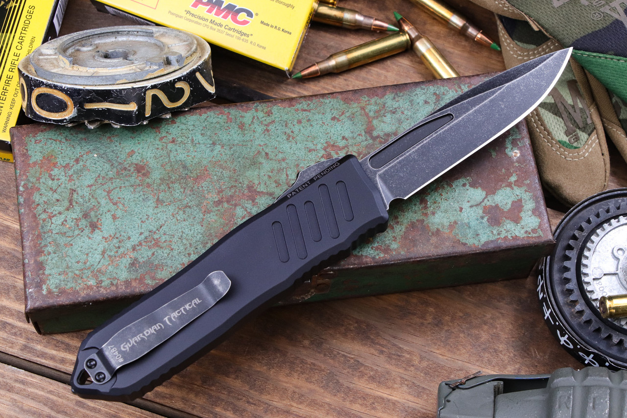 Guardian Tactical RECON-040 OTF Automatic S/E 4" Drop Point Dark ...