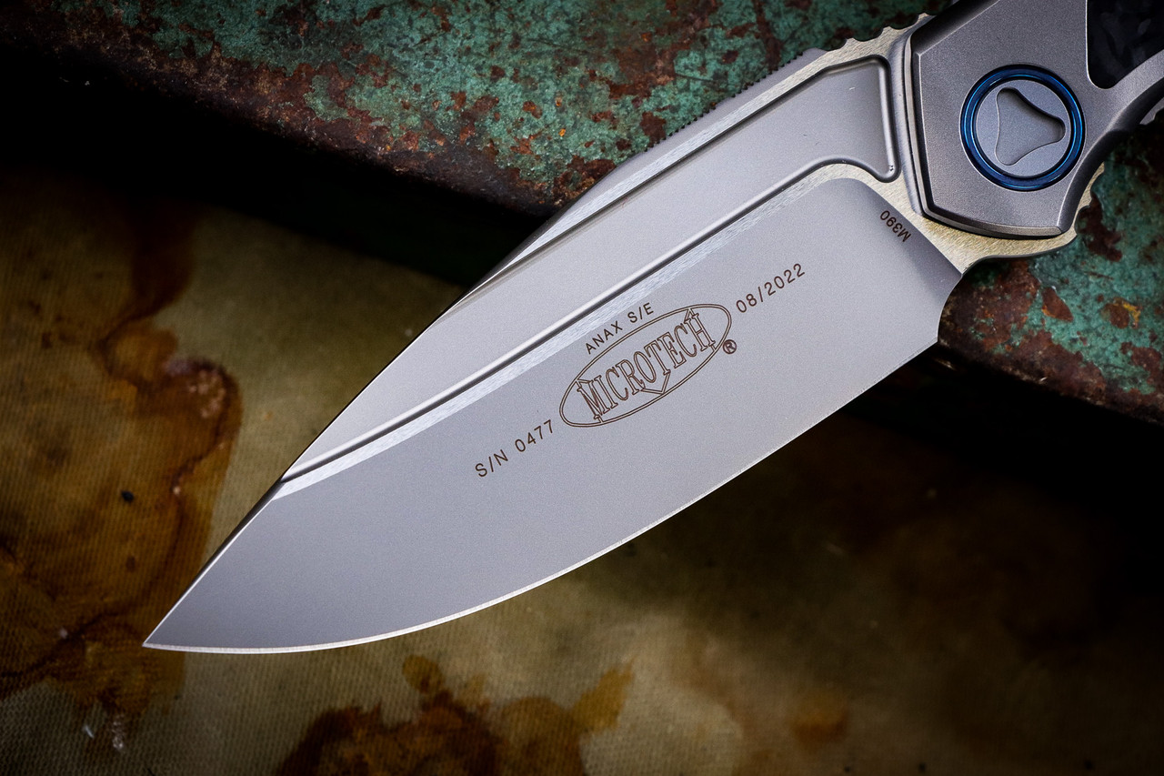 Microtech Anax Integral Folding Knife Titaniumcarbon Fiber 375 Drop