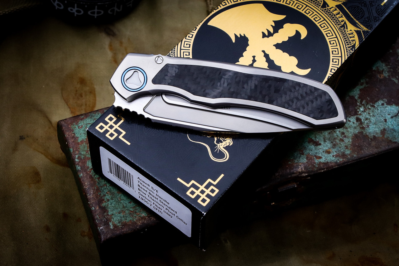 Microtech Anax Integral Folding Knife Titaniumcarbon Fiber 375 Drop