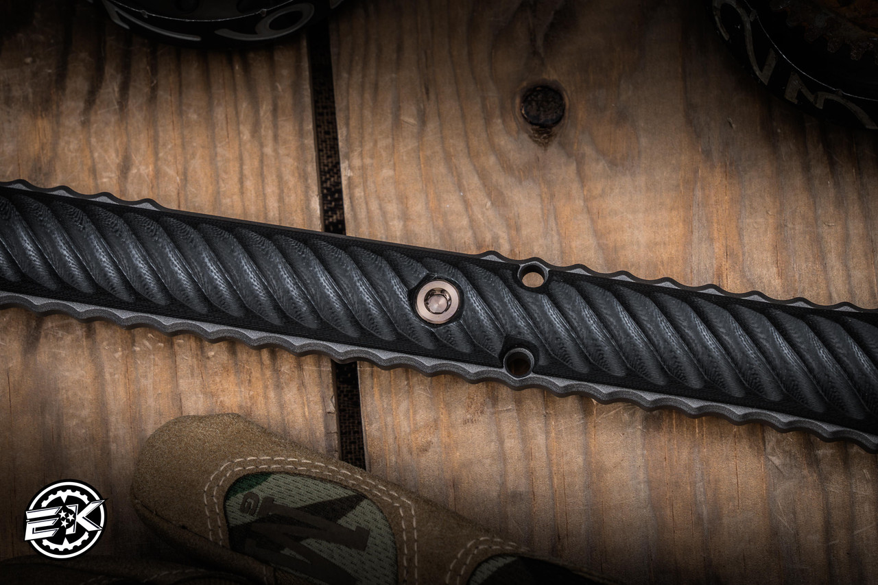 RMJ Tactical Ragnarok 14 Tomahawk Black G10 3.5" 80CRV2 Tungsten