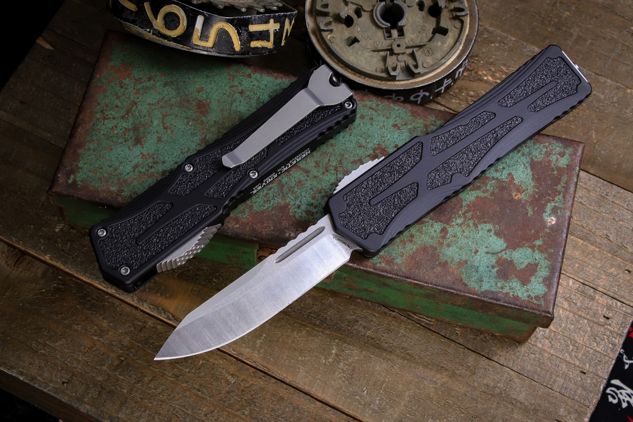 Heretic Knives Colossus Otf Black Aluminum 35 Drop Point Stonewash