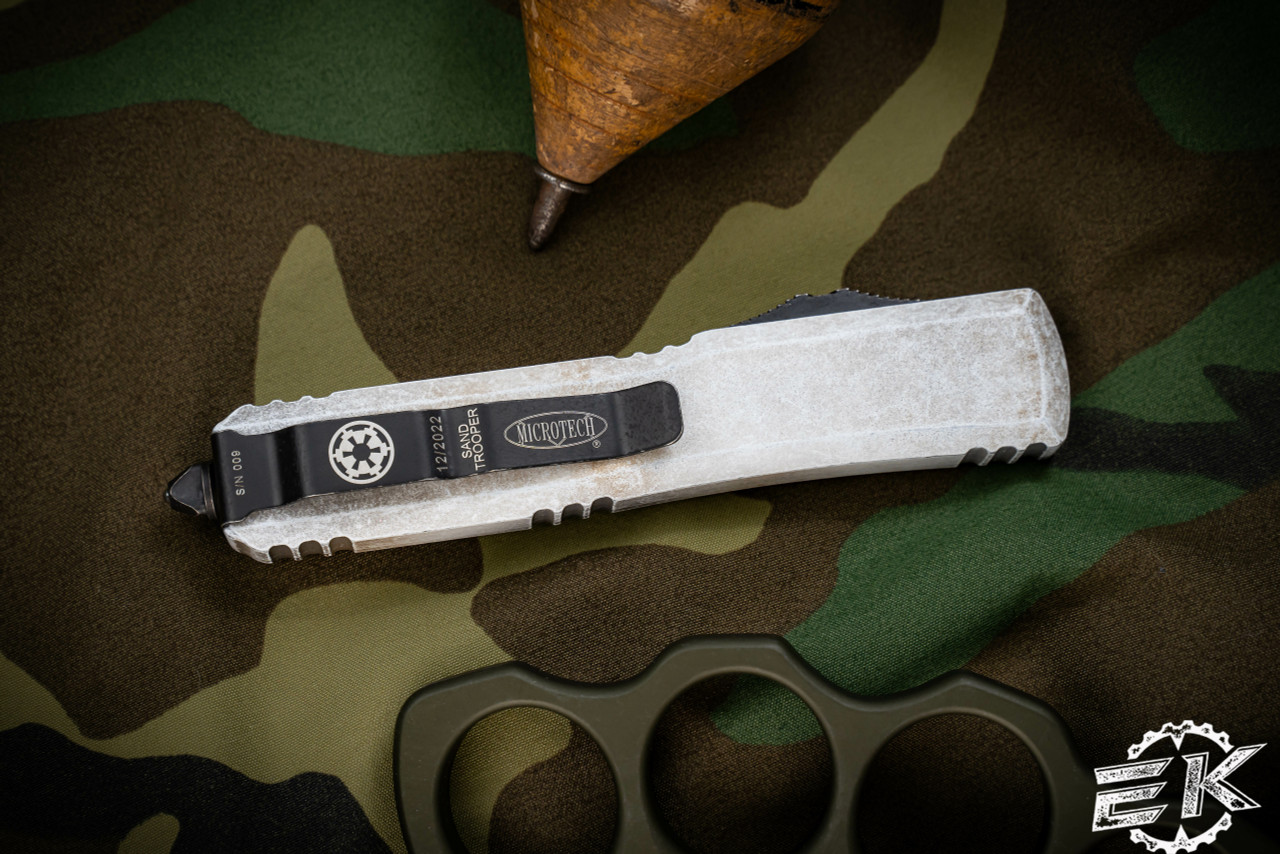 Microtech Ultratech Sand Trooper Otf Automatic Knife 34 Drop Point