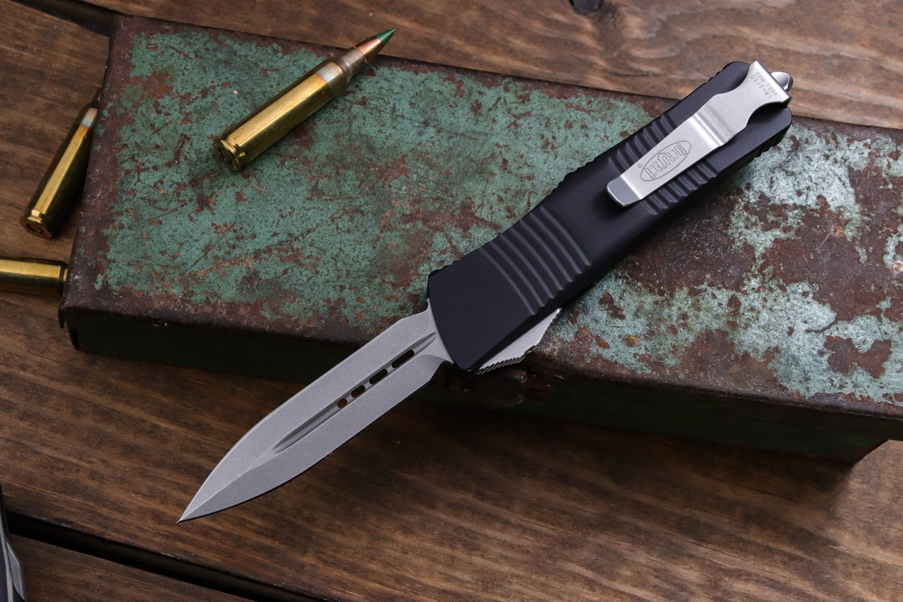 Microtech Troodon Otf Automatic Knife Black 3 Dagger Stonewash 138 10