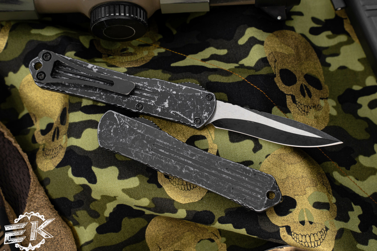 Heretic Knives Manticore S Otf Automatic Breakthrough Gray 26 Recurve