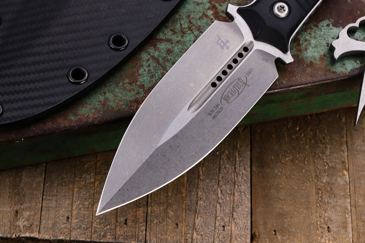 Microtechborka Blades Sbd Fixed Blade Knife Black 43 Stonewash