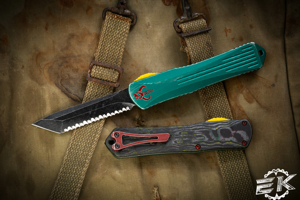 Heretic Knives Manticore X Bounty Hunter Otf Knife 375 Battle Black