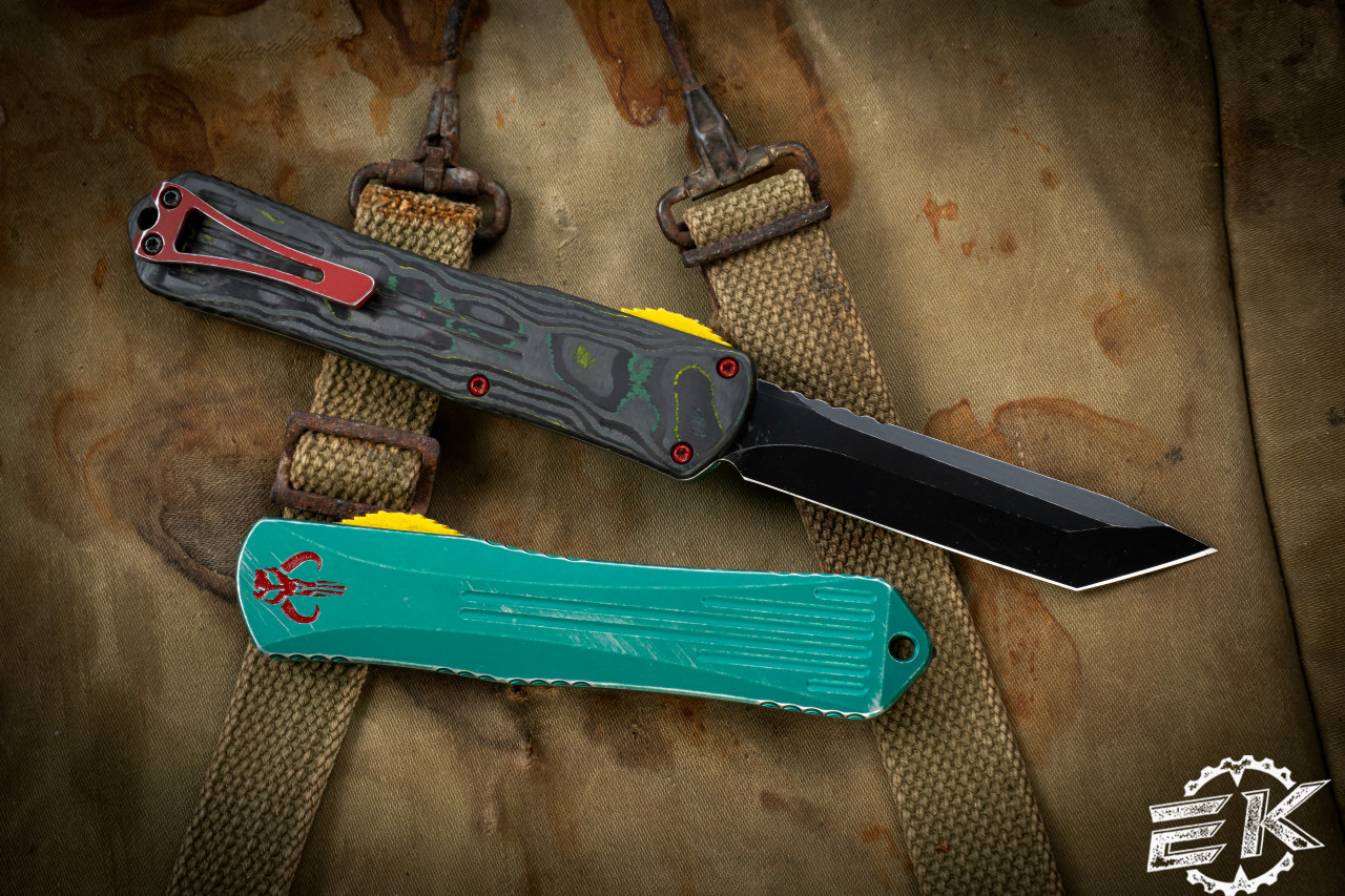 Heretic Knives Manticore X Bounty Hunter Otf Knife 375 Battle Black
