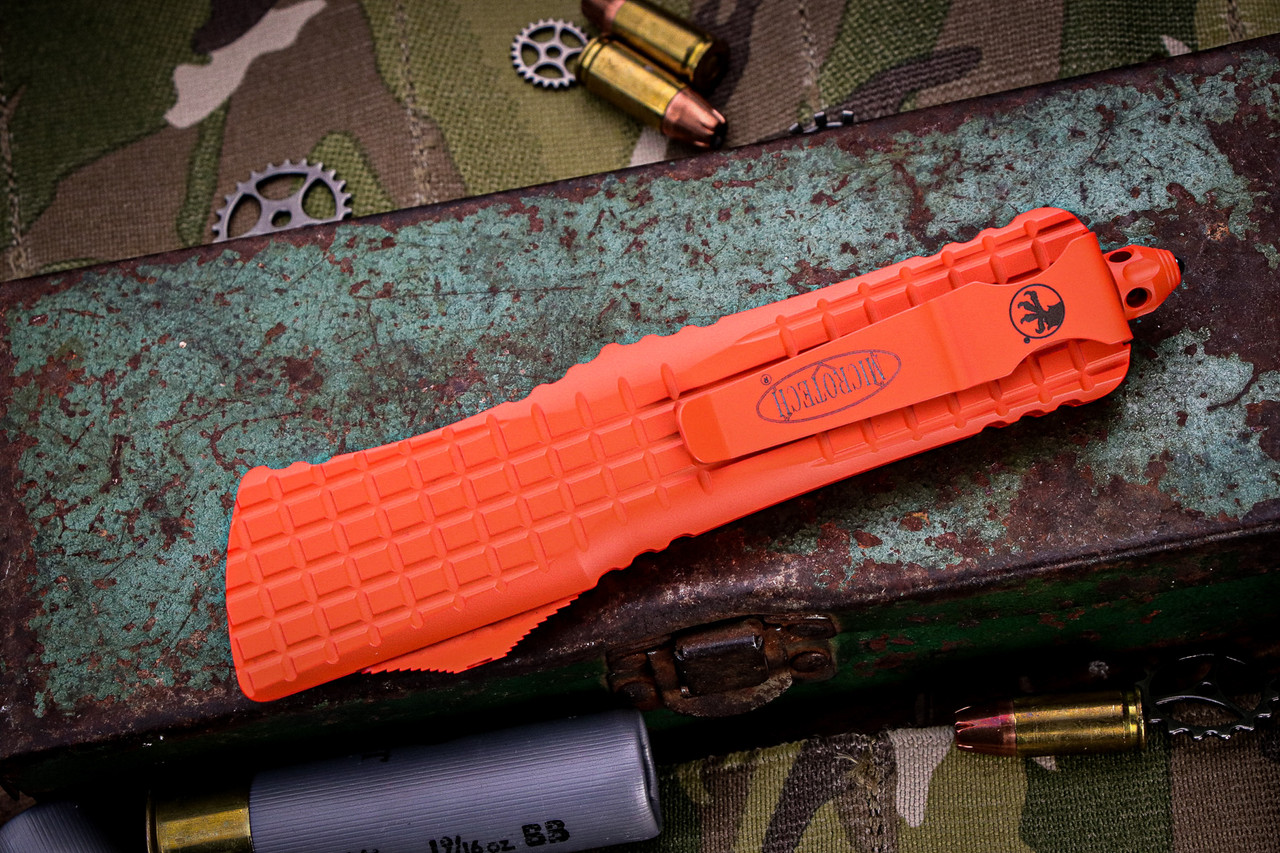 Microtech Combat Troodon Rescue Otf Knife Orange Frag 38 Orange