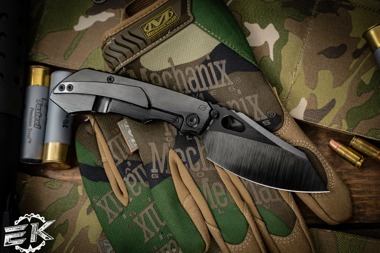 CKF Rotten EVO 3.0 Black Barked Titanium 3.75" Black Satin (Preowned)