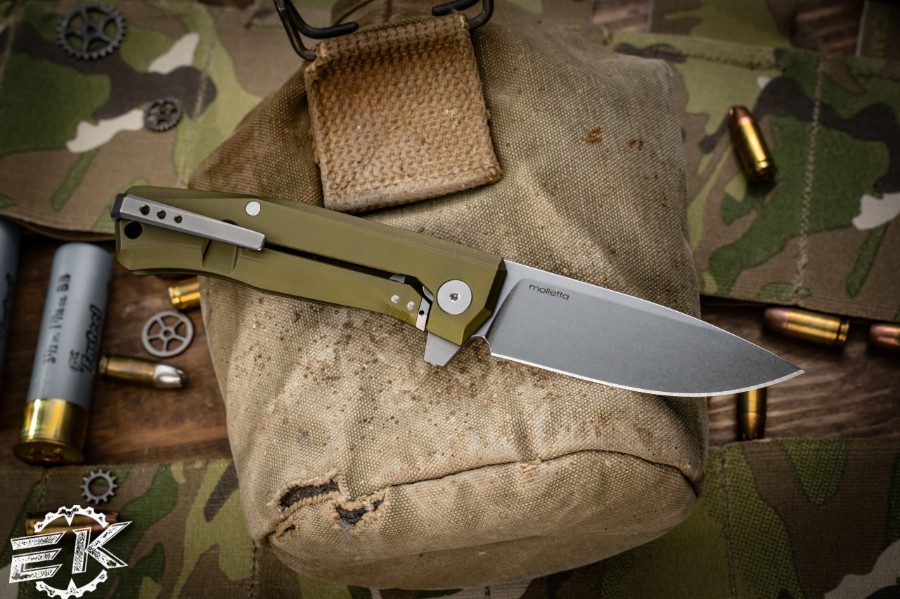 LionSTEEL Myto Folding Frame Lock Knife Green Aluminum 3.27" M390 ...