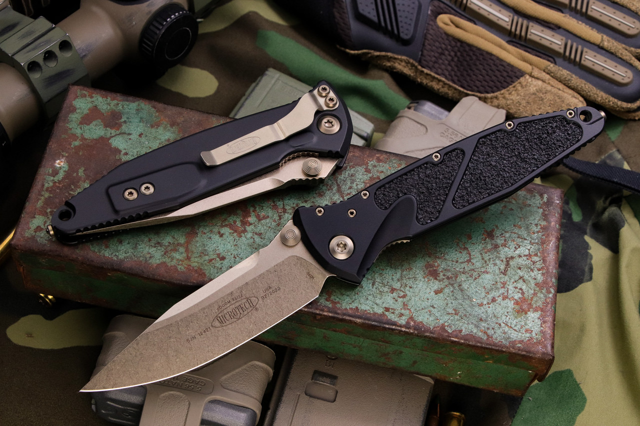 Microtech Socom Elite Manual Knife 4" Bronze Stonewash 160-13