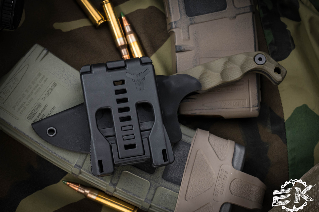 Stroup Knives MINI MOD 1 Fixed Blade Knife OD Green G10 3" Acid Wash ...