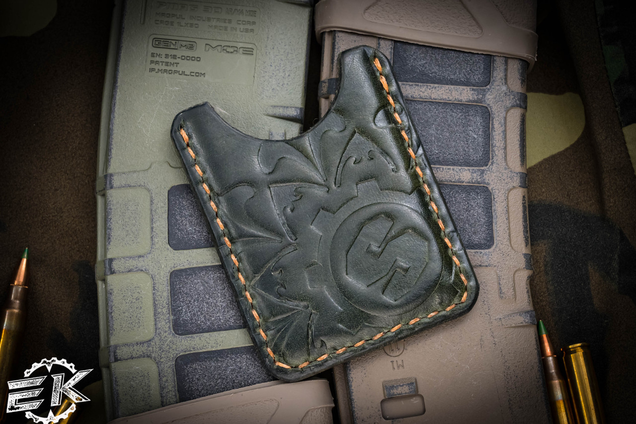 Blackside Customs/Starlingear Wallet Leather Green #4