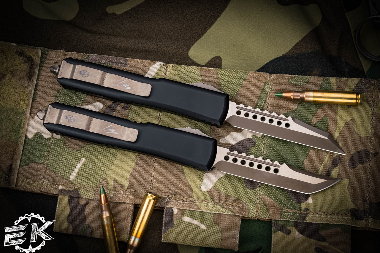 Microtech Ultratech Set Dead Mans Hand Hellhoundwarhound 34 Bronze