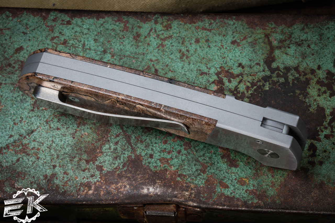 Protech Terzuola Atcf 010 Custom 416 Stainless Steel W Maple Burl