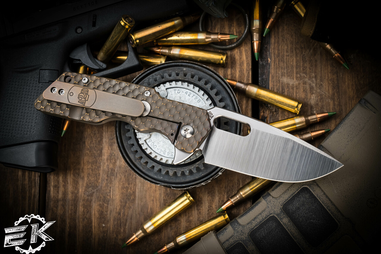 A2D Attn2Detail Mercantile Mark 1 Medium Titanium Double Divot 3" Satin