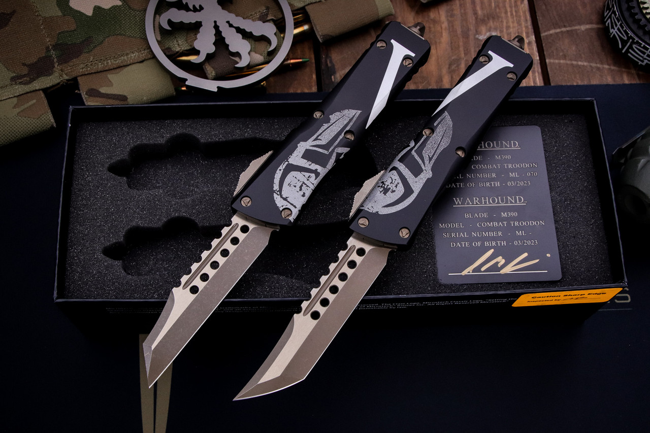 Microtech Combat Troodon Molon Labe Hellhoundwarhound Knife Set 38