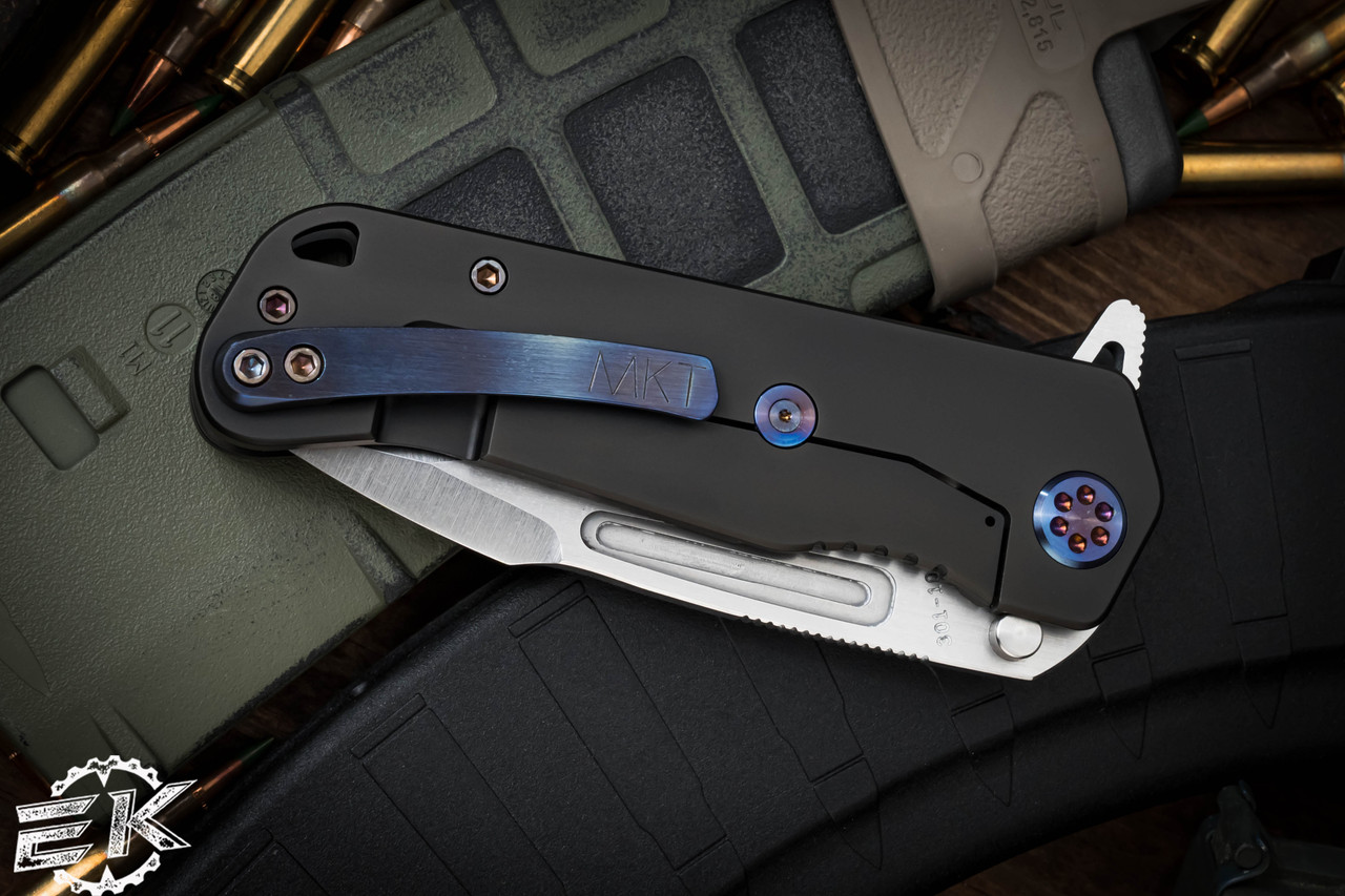 Medford Proxima Folding Flipper Knife PVD "Abalone" Titanium 3.9" Drop Point Tumbled