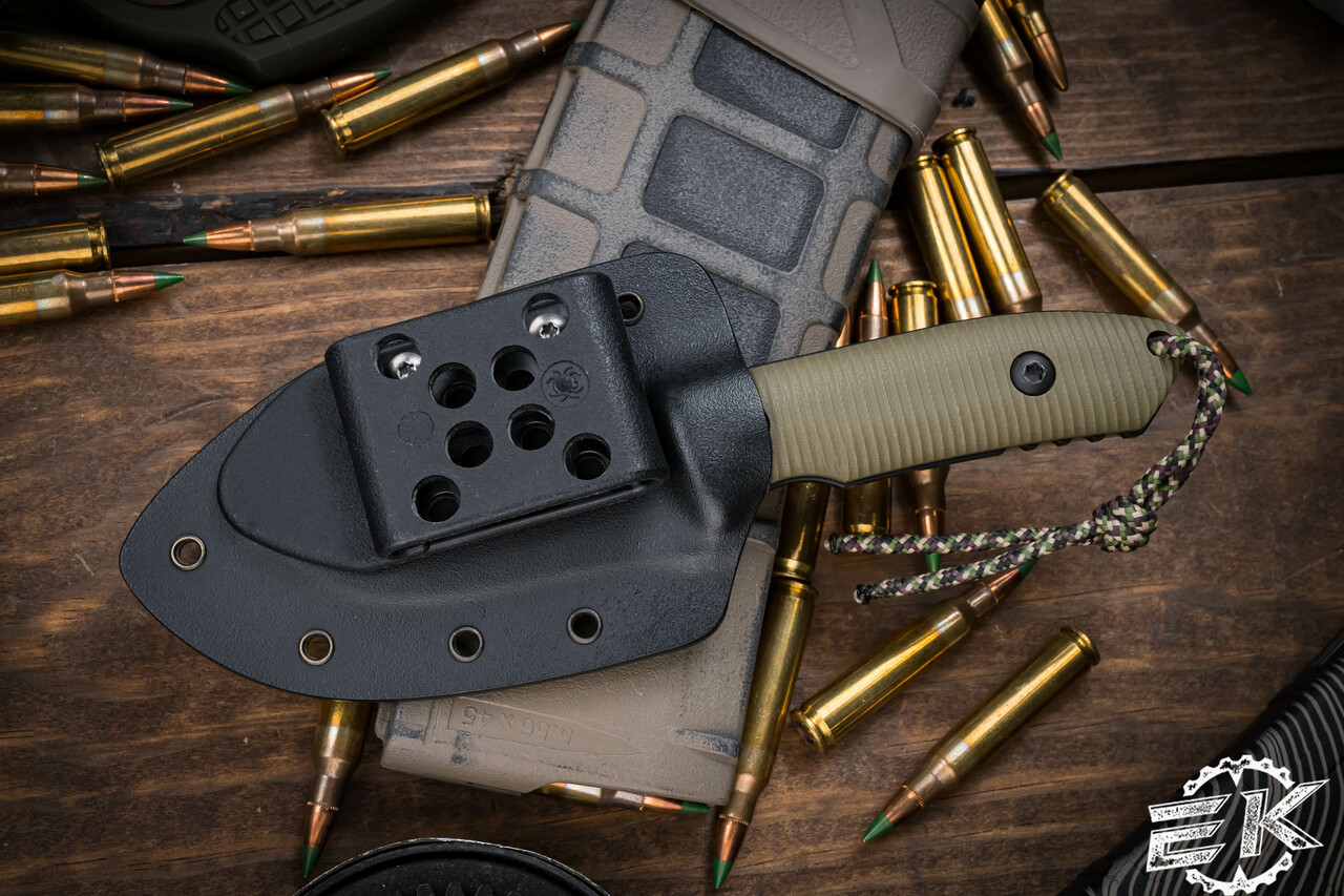 Protech Sbr Short Bladed Rockeye Fixed Blade Knife Green Textured G10 2