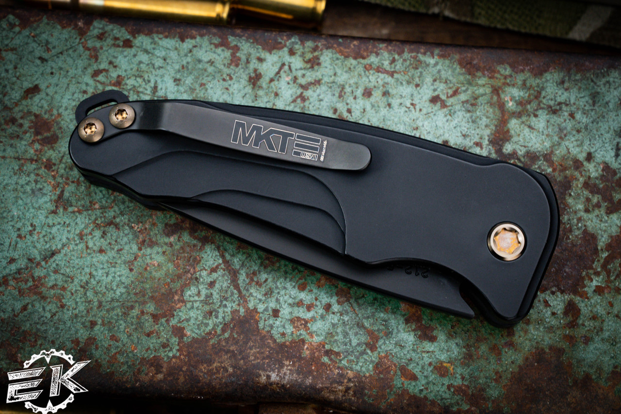 Medford Smooth Criminal Automatic Folding Knife Black 3" Drop Point PVD