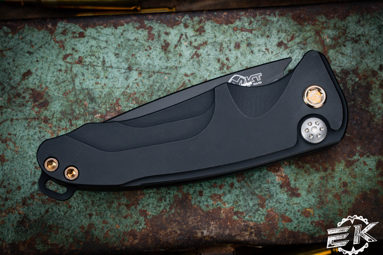 Medford Smooth Criminal Automatic Folding Knife Black 3" Drop Point PVD