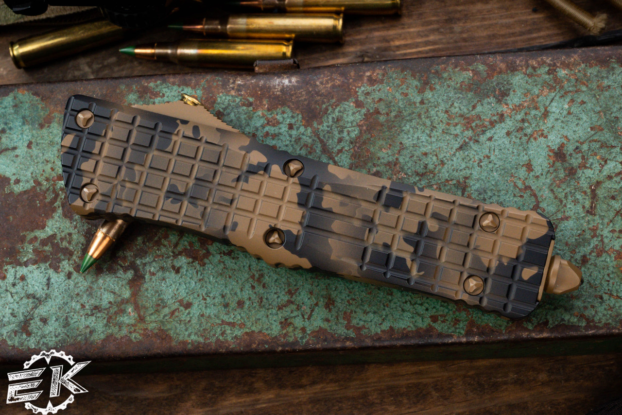 Microtech Combat Troodon Delta Frag Coyote Camo 38 Coyote Camo Dagger