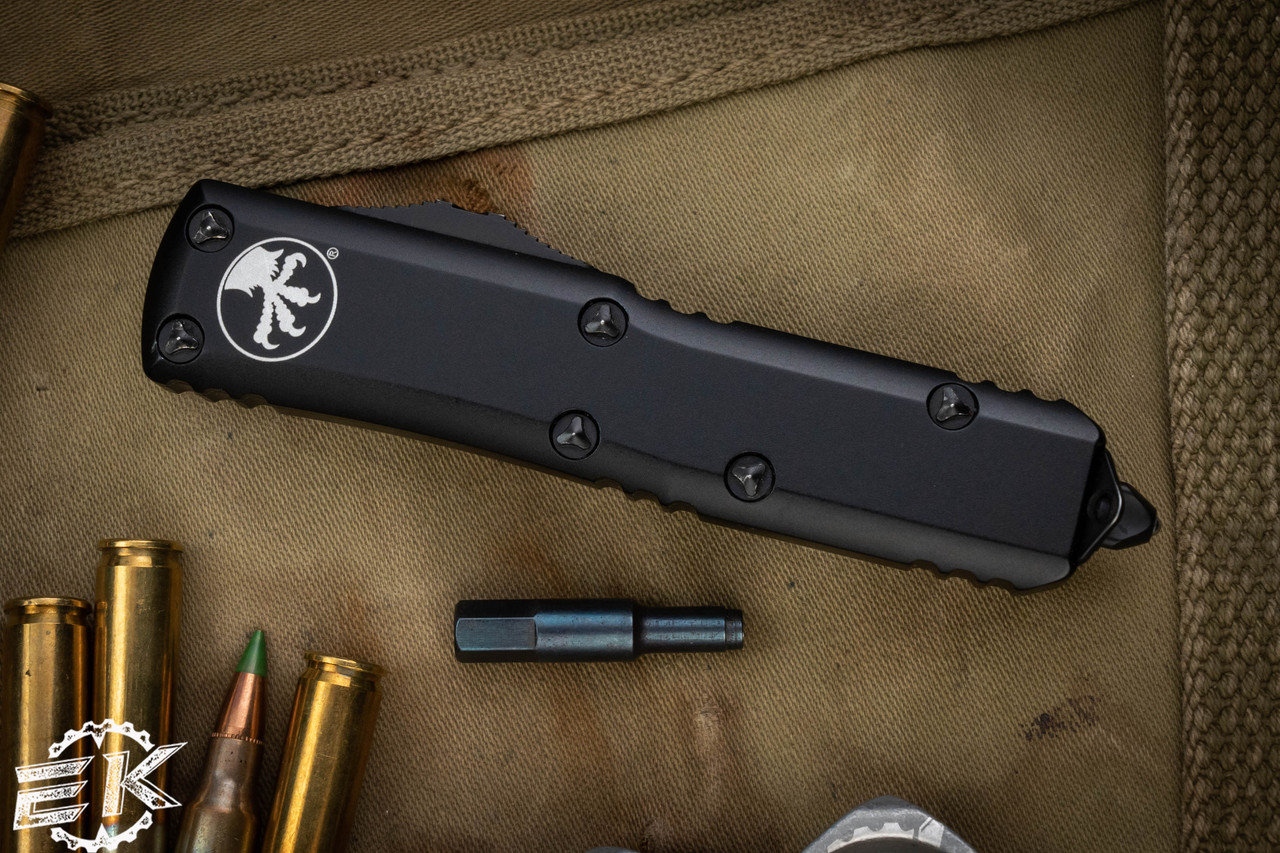 Microtech Utx 85 Otf Automatic Knife 3 Tanto Black 233 1t Preowned