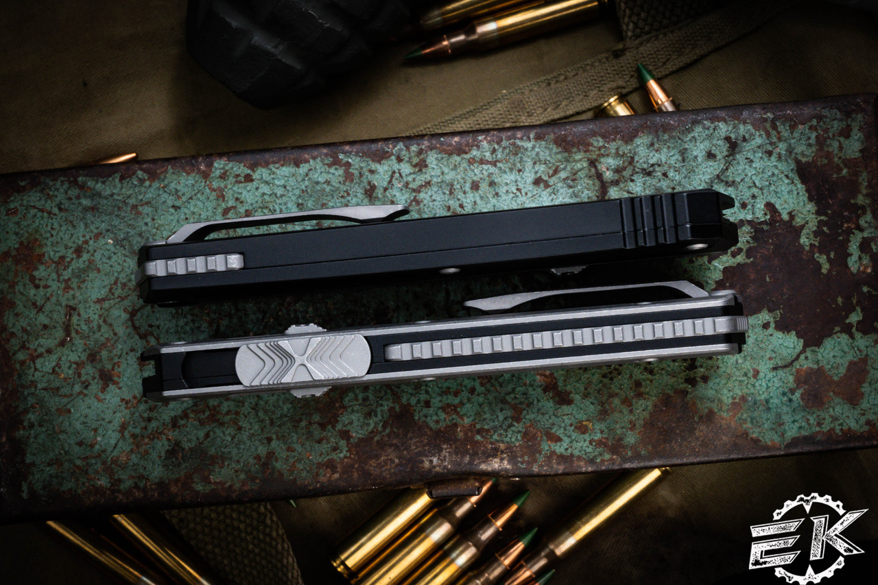 Microtech Glykon Otf Automatic Knife Aluminumtitanium 375 Bayonet