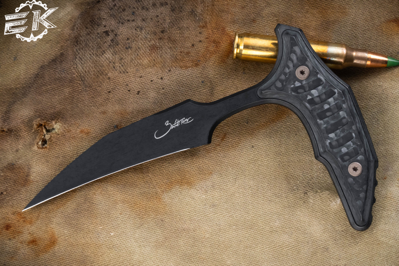 Microtech Bastinelli "Bee" Push Dagger Knife Carbon Fiber 2.5" DLC ...